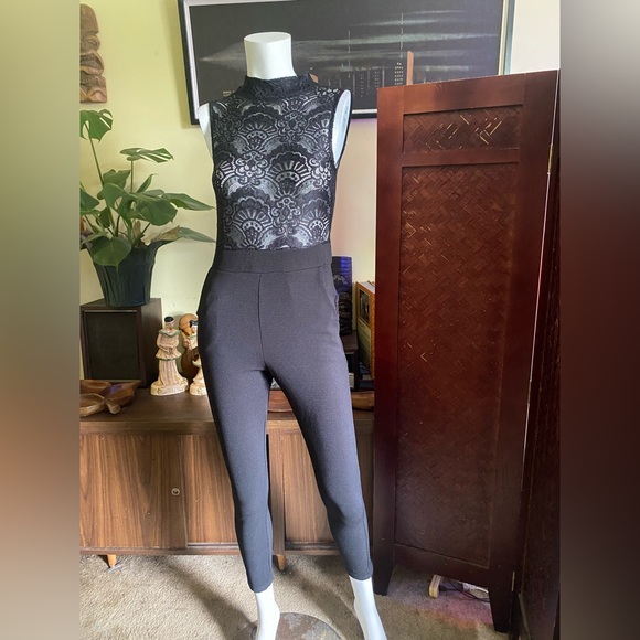 Cherry Mellow | Pants & Jumpsuits | Ladies Sexy Retro Black Lace Black ...